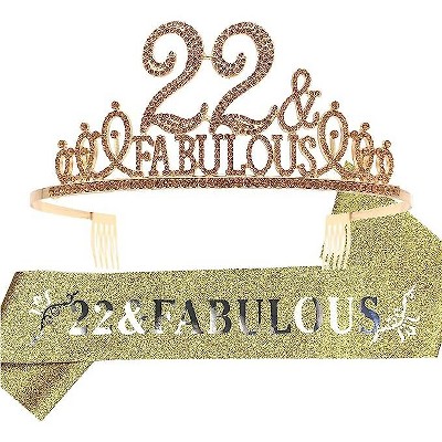 Ebe Emmasbyemma 90th Birthday Sash And Tiara For Women, Flowers ...