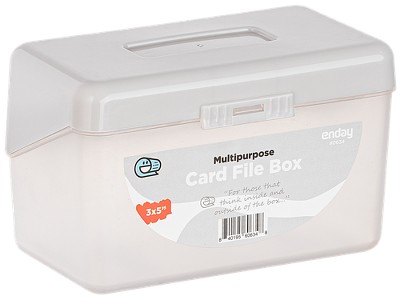 Enday 3" X 5" Index Card File Box : Target