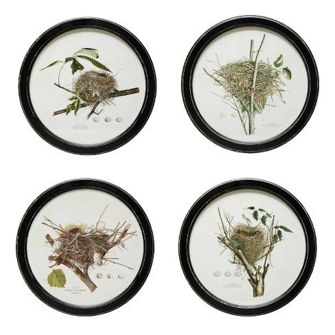 Storied Home (set Of 4) Vintage Reproduction Nest Wall Art Set: Mdf ...