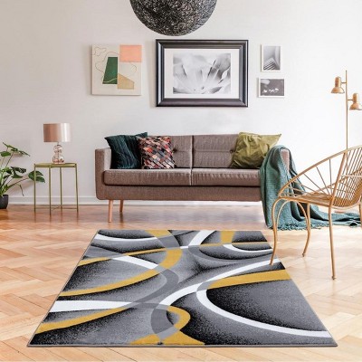 Luxe Weavers Modern Abstract Geometric Red 5x7 Area Rug : Target