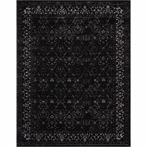 Well Woven Argos Black Vintage Oriental Panel Area Rug 9x13 (9'3" X 12 ...