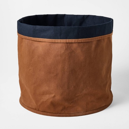 Large Solid Canvas Storage Basket - Threshold™ Designed With Studio ...