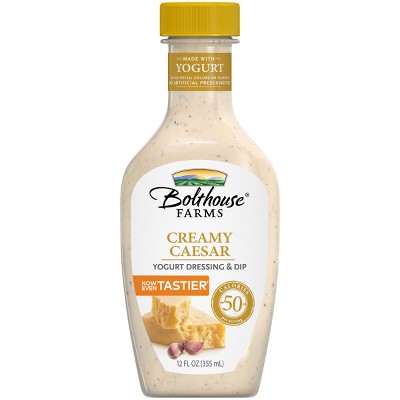 Bolthouse Farms Creamy Caesar Yogurt Dressing & Dip - 12 Fl Oz : Target