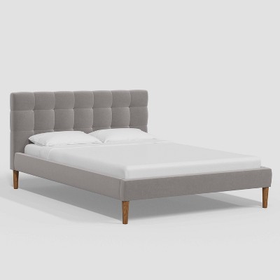 Full Emma Bed In Luxe Velvet Titan Steel - Threshold™: Pine Frame ...