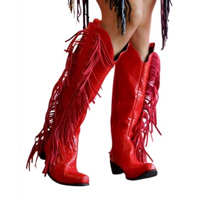 Women's Fringe Daytona Concert Boot - Lucky & Blessed : Target