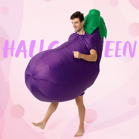 Syncfun Adults Inflatable Costumes, Purple Eggplant Blow Up Costumes ...