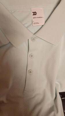 Men's Big & Tall Textured Polo Shirt - All In Motion™ White 3xl : Target