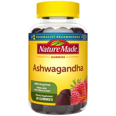 Nature Made Vegan Ksm-66 Ashwagandha Gummies For Stress Relief Support ...