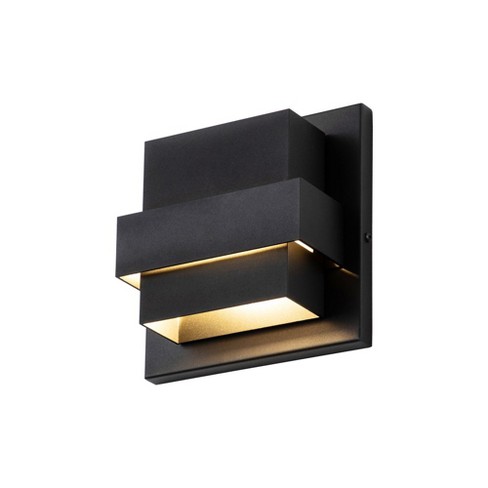 C Cattleya 2-light Matte Black Aluminum Led Wall Light : Target