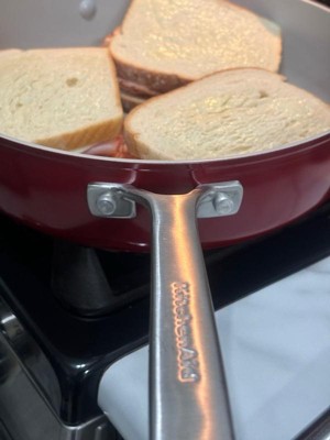 Kitchenaid 10pc Hard Anodized Ceramic Nonstick Cookware Set Matte Black ...