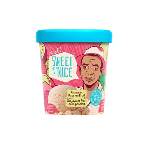 Neale's Sweet N Nice Frozen Ice Cream Guava Passion Fruit - 16 Fl Oz ...