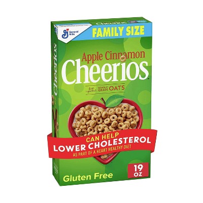 General Mills Family Size Apple Cinnamon Cheerios Cereal - 19oz : Target