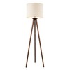 60.5" Modern Nordic Tripod Standing Lamp, UL Certified, Premium Wood ...