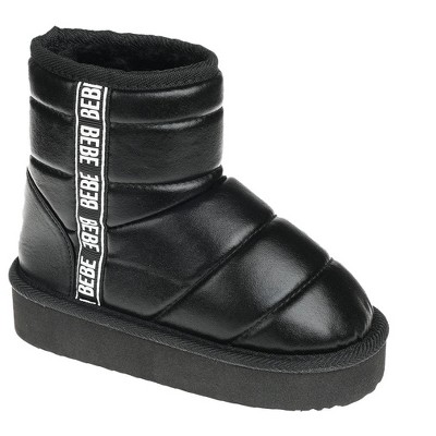 Bebe Girl's Chic And Trendy Quilted Winter Boots For Little Kid And Big ...