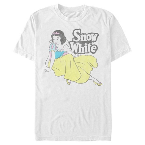 Men's Snow White And The Seven Dwarfs Retro Distressed Logo T-shirt ...