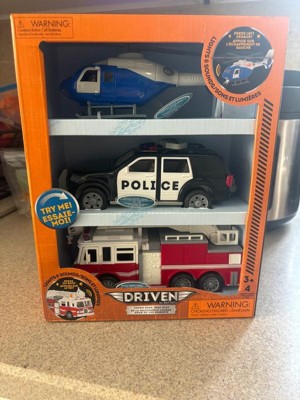 DRIVEN by Battat – Small Toy Emergency Vehicle Set – Micro Rescue Fleet - 3 pk : Target