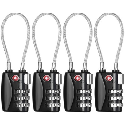 Maison Products Tsa Approved Luggage Locks, Digit Cable Lock For Travel ...