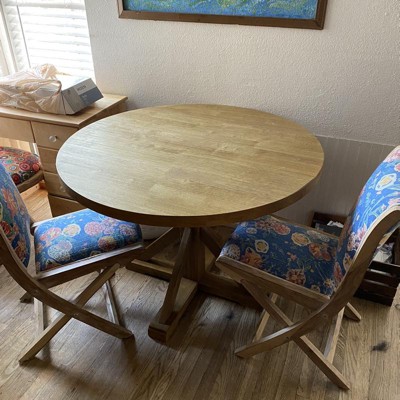 42" Litchfield Round Dining Table Light Brown - Threshold™ : Target