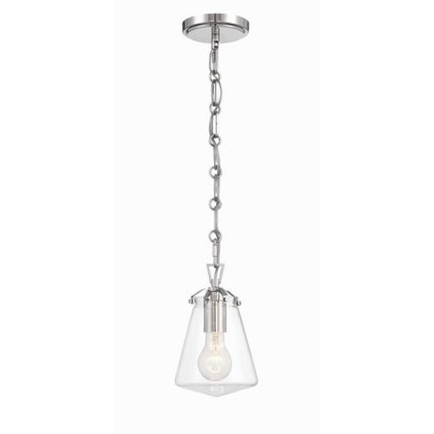 Crystorama Lighting Voss 1 - Light Pendant In Polished Nickel : Target