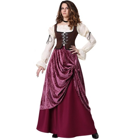 Halloweencostumes.com Medium Women Tavern Wench Costume For Women, Red ...