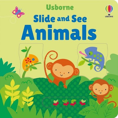 Slide And See Animals - (slide And See Books) By Fiona Watt (board Book ...