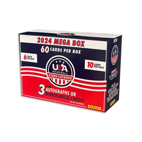 2024 Panini Usa Stars And Stripes Baseball Trading Card Mega Box : Target