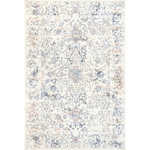 Nuloom Everlee Faded Persian Machine Washable Area Rug : Target