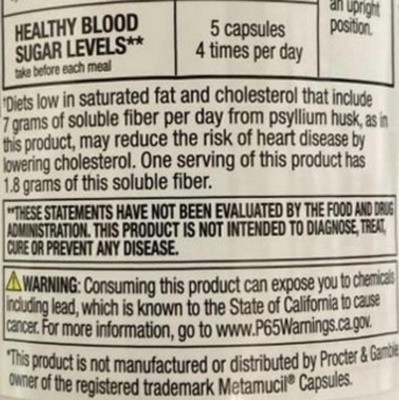 Psyllium Fiber Supplement Capsules - 160ct - Up&up™ : Target