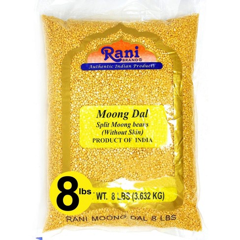Moong Dal (split Moong Beans Skinless) - 128oz (8lbs) 3.63kg - Rani ...