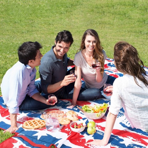 Tirrinia Extra Large Picnic Blanket, Waterproof Lightweight Portable ...