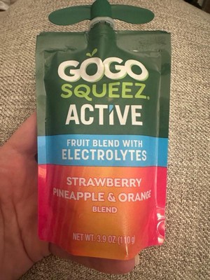 Gogo Squeez Active Strawberry Pineapple & Orange Fruit Blend Variety ...