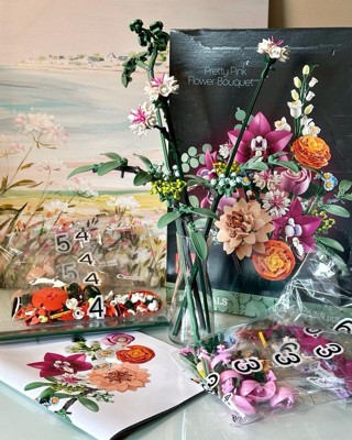 Lego Botanicals Pretty Pink Flower Bouquet For Home Decor 10342 : Target