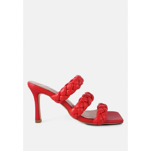 High Bae Braided Strap Casual Heels : Target