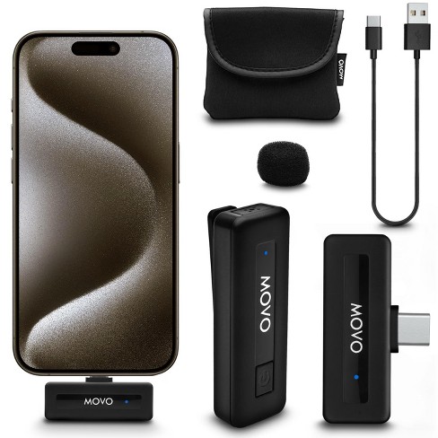Movo Wireless Mini Usb-c Wireless Microphone For Iphone 15 And Up : Target
