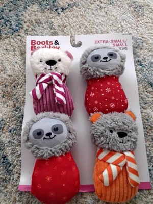 Bear & Sloth Dog Toy Set - Xs/s - 4pk - Boots & Barkley™ : Target