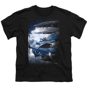 Boys' Power Rangers Blue Zord Poster T-Shirt : Target