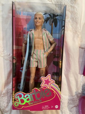 Barbie: The Movie Ken Doll Wearing Pastel Striped Beach Matching Set ...