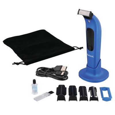 Barbasol Lcd Display Rechargeable Head Shaver Set With A Cleaning ...