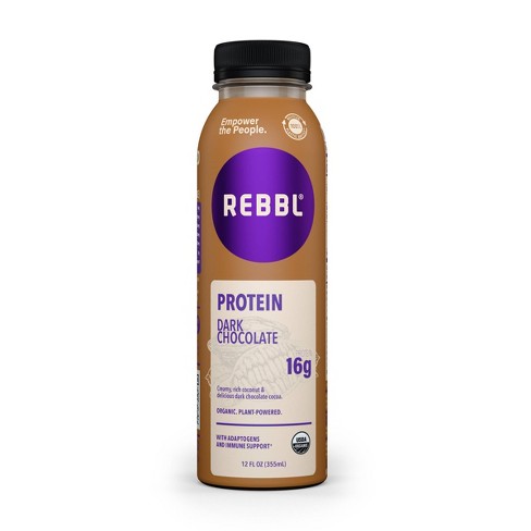 Rebbl Dark Chocolate Plant Powered Protein Elixir - 12 Fl Oz : Target