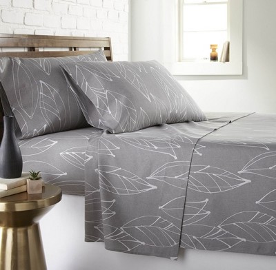 Southshore Fine Living Coastal Stripes Easy Care 4-piece Microfiber ...