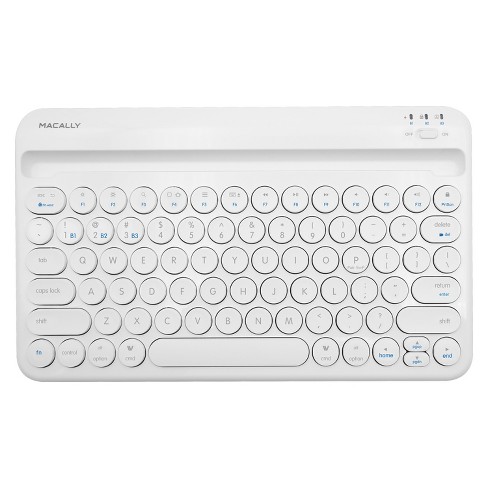 Macally Bluetooh Rechargeable Compact Keyboard For Mac - White : Target