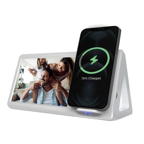 Chargeworx Smartpix Wireless Charger And Physical Photo Frame White 1 ...