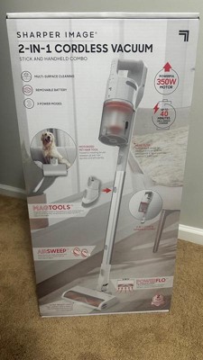 Sharper Image Stick & Handheld Combo Vacuum With 350w Motor, Cordless ...