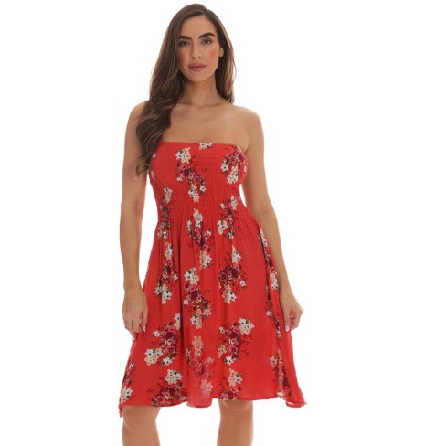 Riviera Sun Womens Strapless Tube Short Dress - Summer Dresses 21994 ...