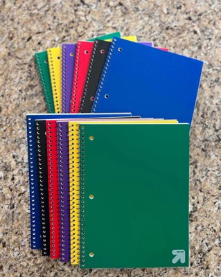 12pk 70 Sheet Wide Ruled 1 Subject Spiral Notebook Assorted Colors- Up ...