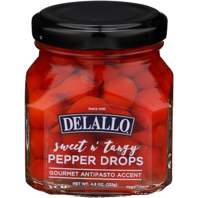 Delallo Sweet N' Tangy Pepper Drops - Case 6 - 4.3 Oz : Target