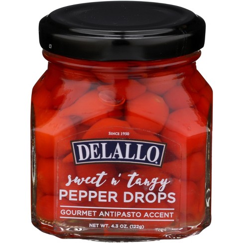 Delallo Sweet N' Tangy Pepper Drops - Case 6 - 4.3 Oz : Target