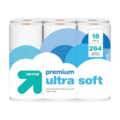 Premium Ultra Soft Toilet Paper - 18 Mega Rolls - Up & Up™ : Target