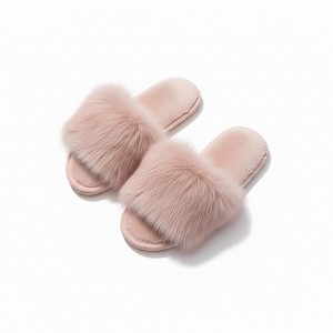 Anna-Kaci Lounge Women's Plush Faux Fur Slide Slippers with Soft ...