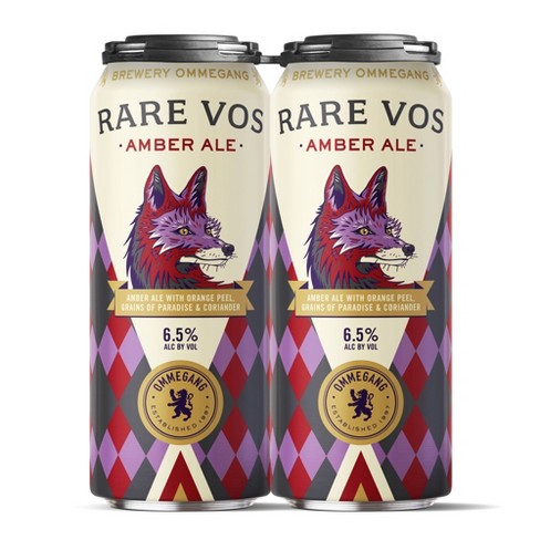 Ommegang Rare Vos Amber Ale - 4pk/16 Fl Oz Cans : Target